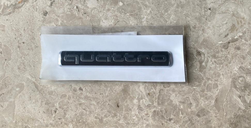 Quattro logo nameplate from Audi AG, Car Accessories, Accessories on ...