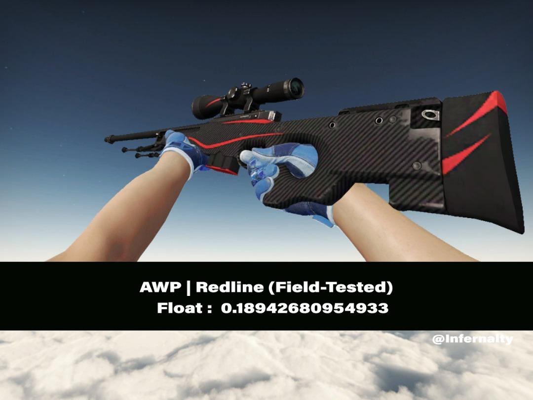 AWP Redline FT CSGO SKINS KNIVES, Video Gaming, Gaming Accessories, In ...