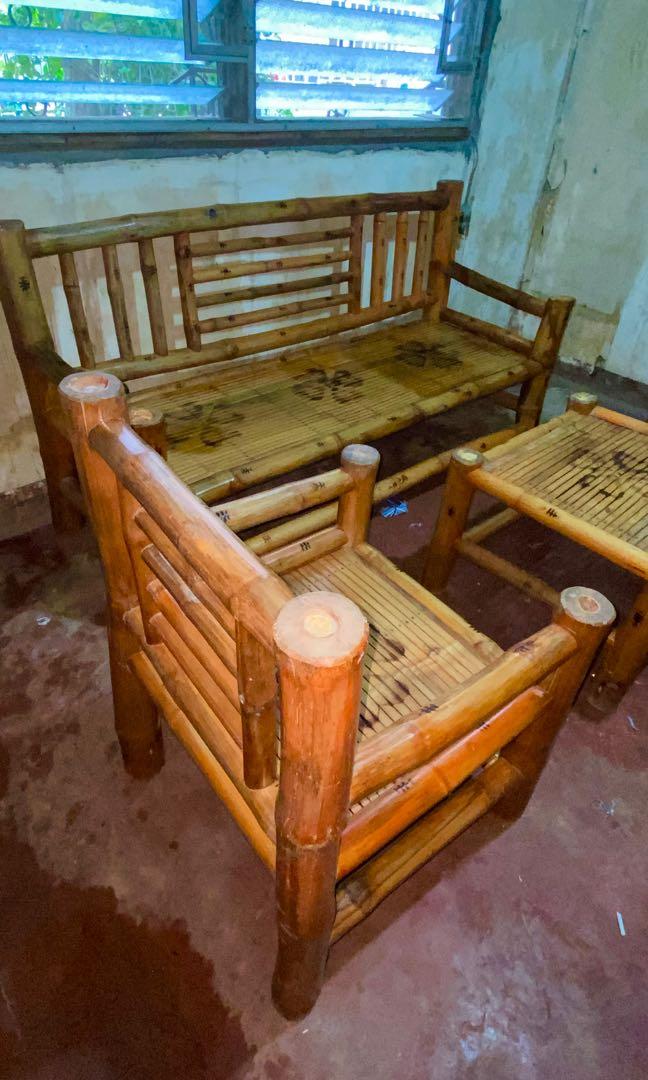 Bamboo Sofa Sala Set, Furniture & Home Living, Furniture, Sofas on ...