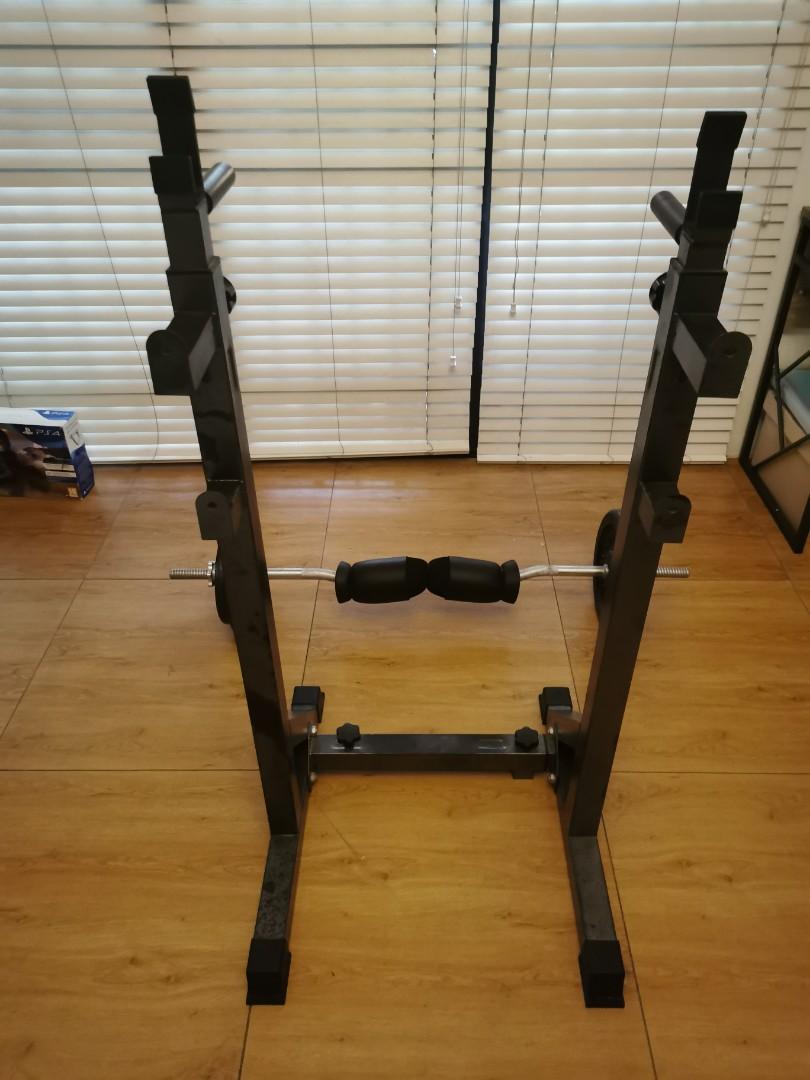 Barbell stand with dip station, Sports Equipment, Exercise & Fitness ...