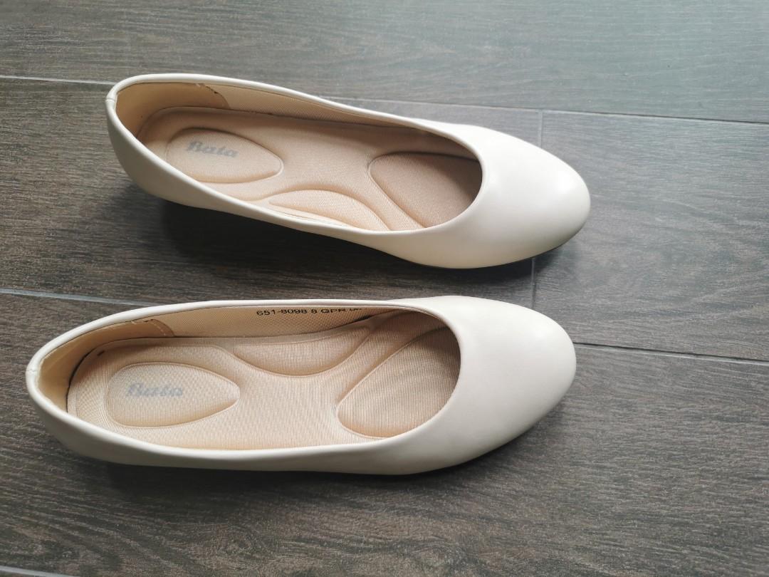 Bata working shoe ivory comfy, Women's Fashion, Footwear, Heels on ...