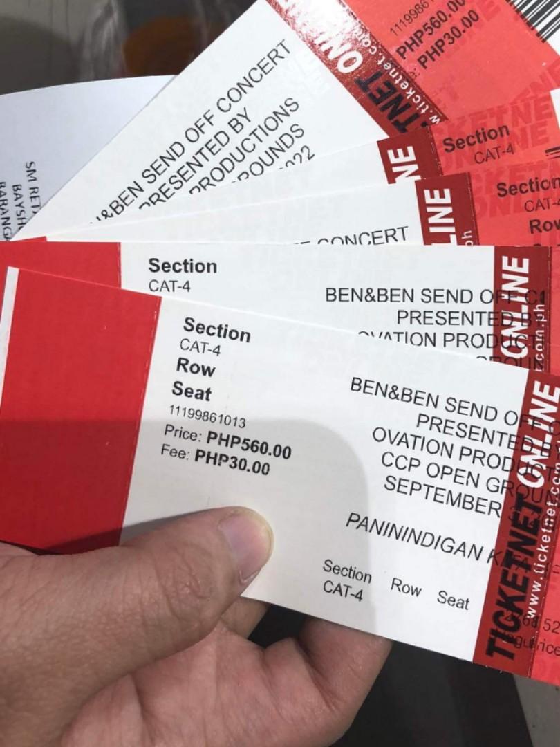 BEN AND BEN TICKET 5 PANININDIGAN PHYSICAL TICKET, Tickets & Vouchers ...