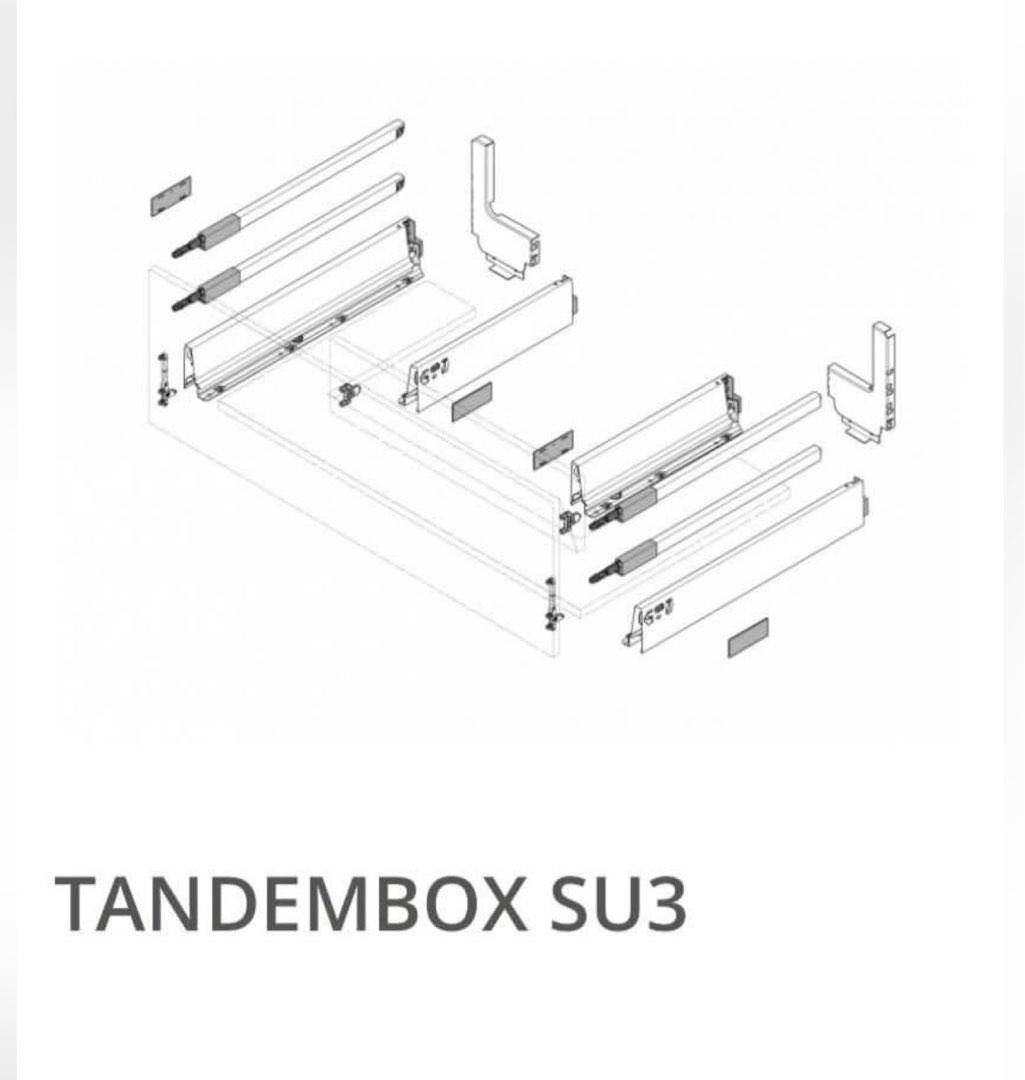 BLUM Tandembox SU3 (White), Furniture & Home Living, Kitchenware ...