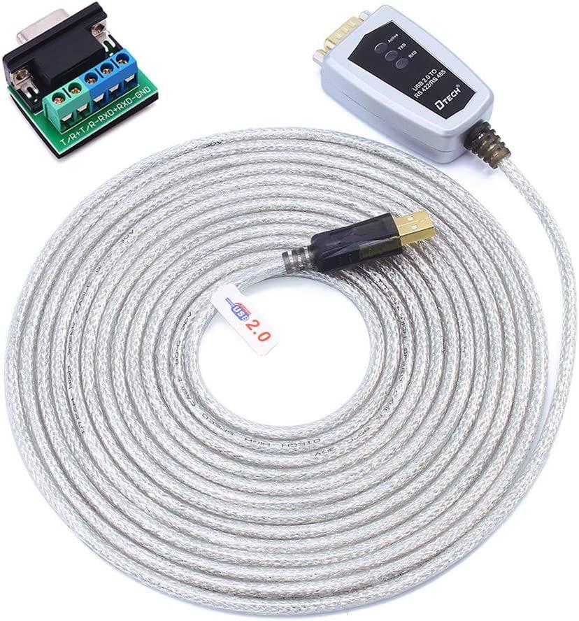 [BNIB] DTECH (5324496) 10 Feet USB to RS422 RS485 Serial Port Converter Adapter Cable with FTDI ...