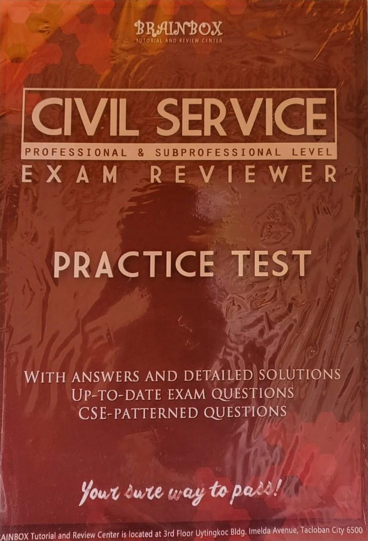 Brainbox Civil Service Exam ( CSE ) Reviewer, Hobbies & Toys, Books ...