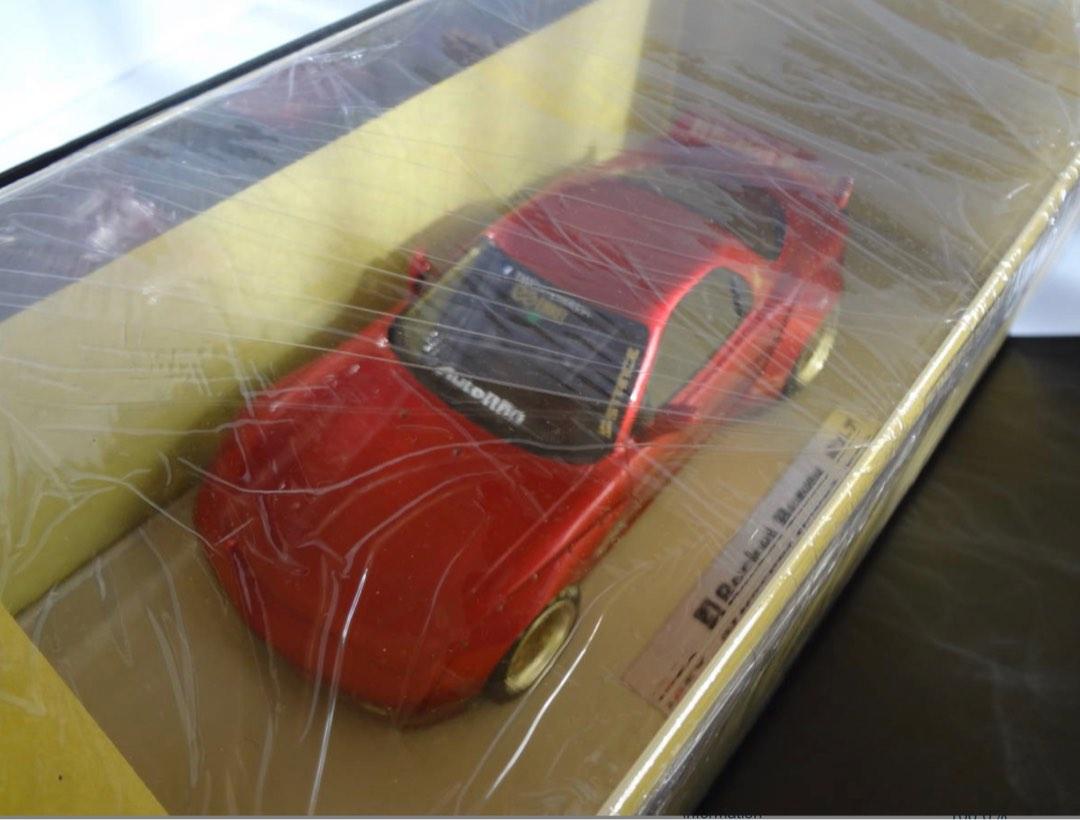 (Brand New) 1/18 Rocket Bunny RX-7 FD3S Candy Red 6666 Wheels Ltd. Ed ...