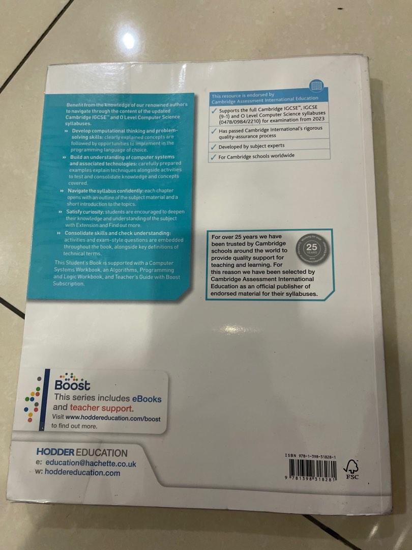 Cambridge Igcse And O Level Computer Science Hobbies And Toys Books