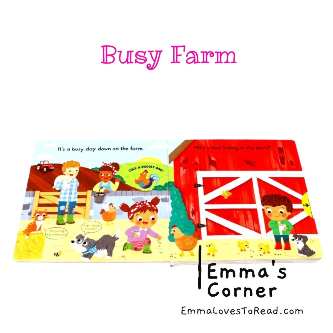 Campbell Busy Book: Busy Farm Interactive Board Book, Hobbies & Toys ...