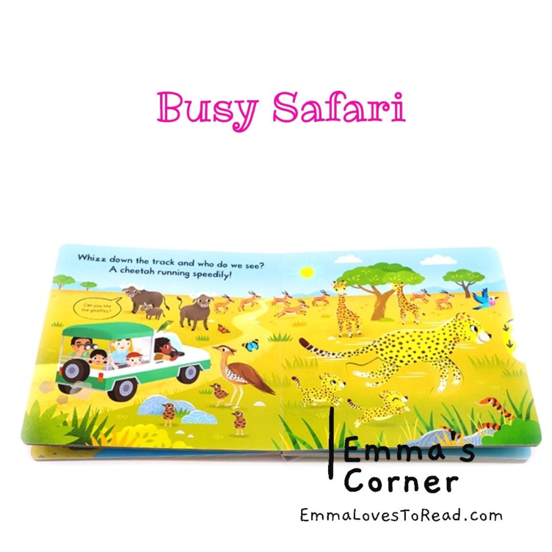 Campbell Busy Book: Busy Safari Interactive Board Book, Hobbies & Toys ...