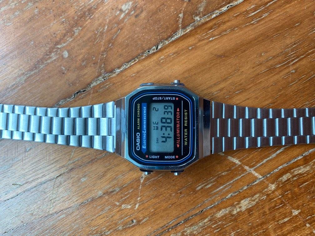 Casio Watch A168 Stainless Steel, Men's Fashion, Watches & Accessories ...