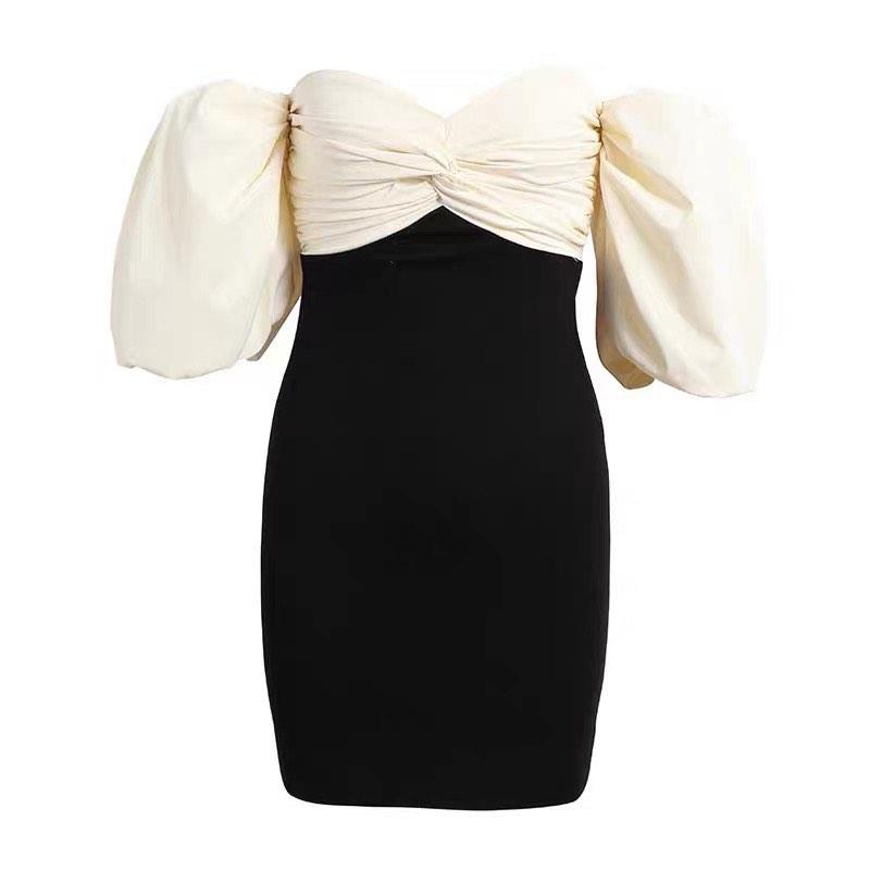 Classy Puffed off shoulders, Women's Fashion, Dresses & Sets, Dresses ...