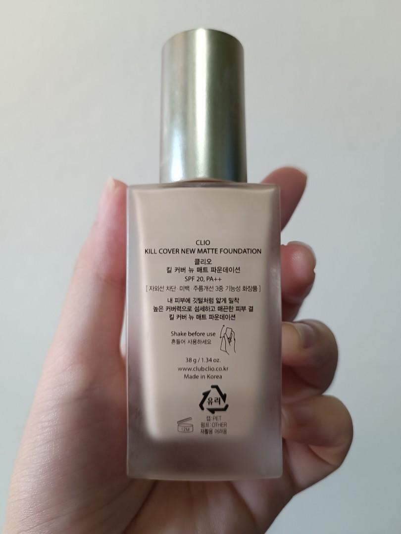 Clio Kill Cover New Matte Foundation (shade 2.5), Beauty & Personal ...