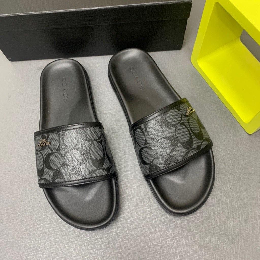 Coach Flip Flop Sandals in Signature Canvas, Men's Fashion, Footwear ...