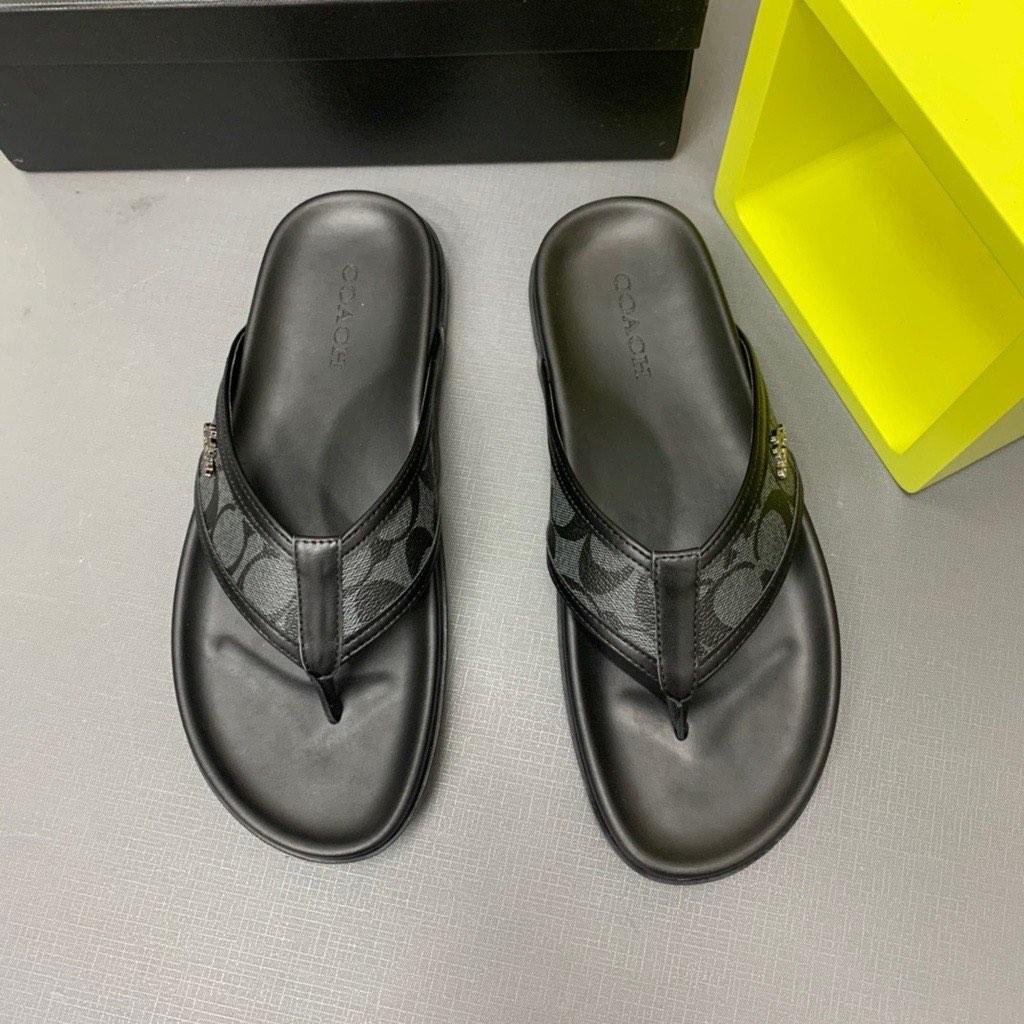 Coach Flip Flop Sandals in Signature Canvas, Men's Fashion, Footwear ...