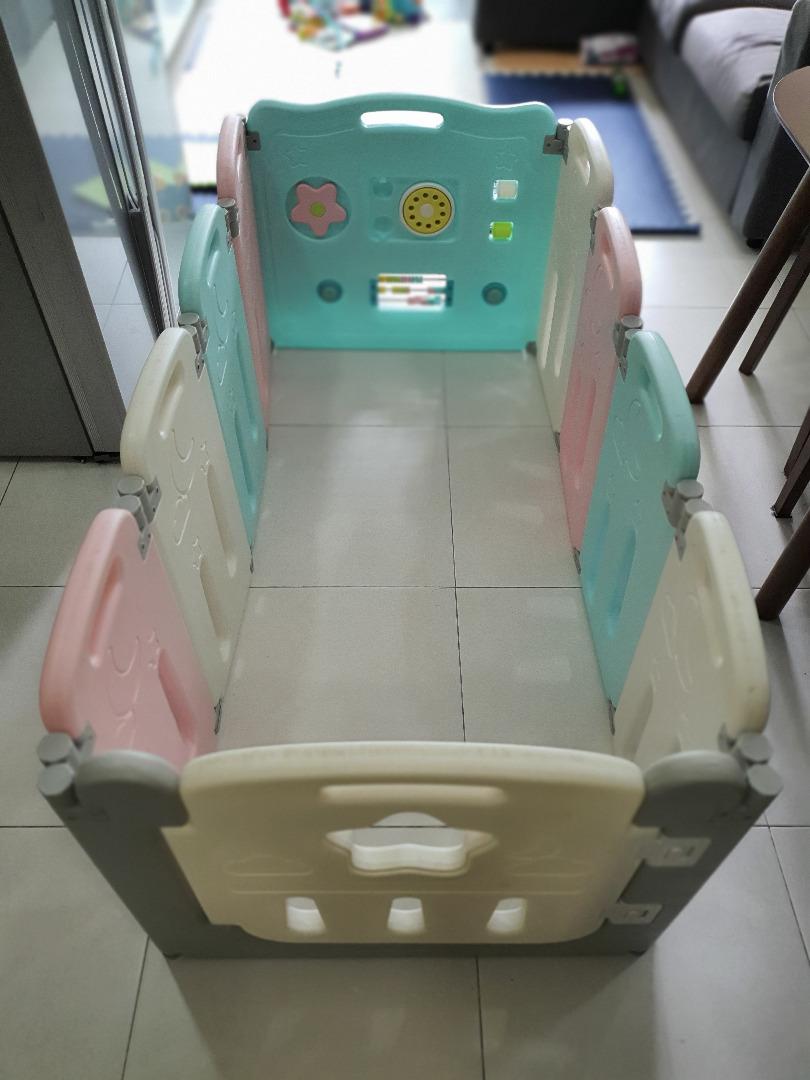 COBY FENCE Premium Fold Fence 8+2 Starlight, Babies & Kids, Baby ...