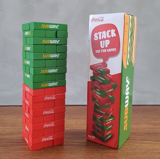 Coca-Cola x Subway Jenga, Hobbies & Toys, Toys & Games on Carousell
