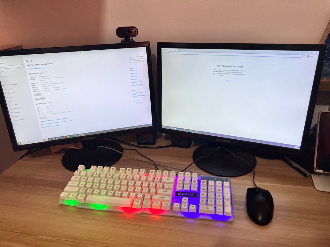 RUSH SALE PC Computer set with dual monitor, Computers & Tech, Desktops ...