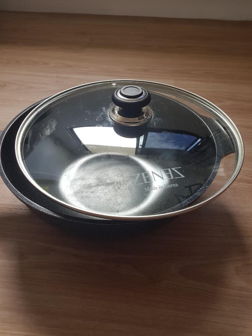Cooking Wok 32cm Zenez korean brand, Furniture & Home Living ...