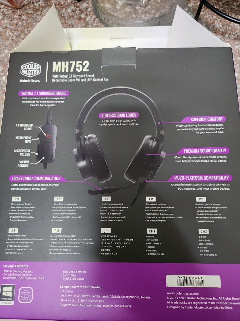 Cooler Master MH752 Gaming Headphones, Audio, Headphones & Headsets on ...