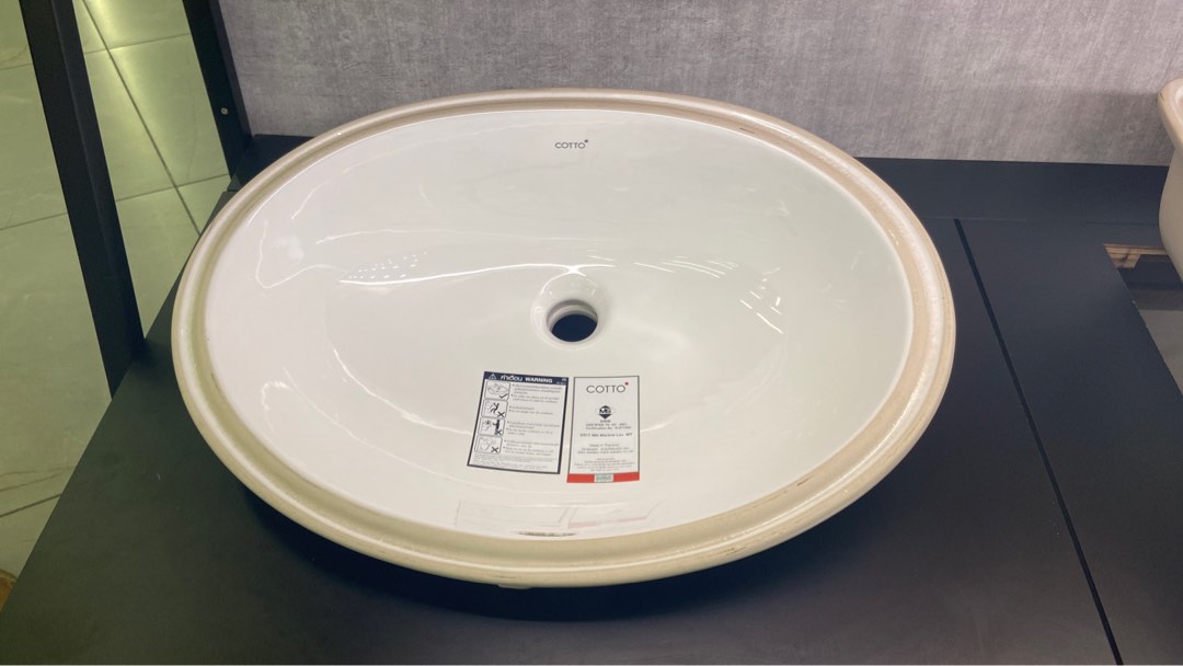 COTTO Undermount Wash Basin, Furniture & Home Living, Bathroom ...