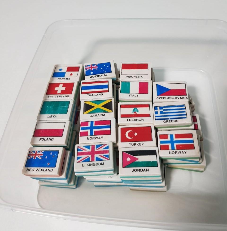 Country/Flag erasers, Hobbies & Toys, Stationery & Craft, Stationery ...