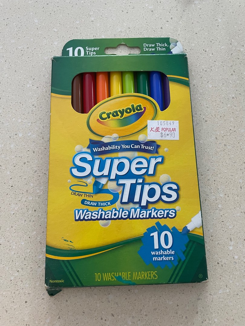 Crayola Super Tips, Hobbies & Toys, Stationery & Craft, Stationery ...