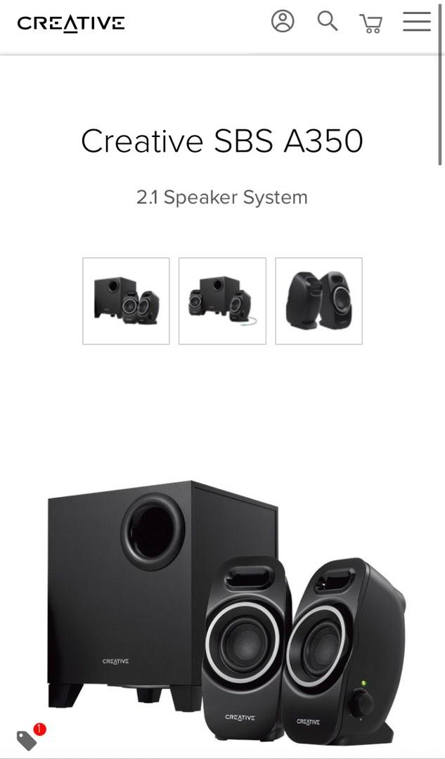 Creative computer gaming speaker system SBS A350, Audio, Soundbars, Speakers & Amplifiers on ...