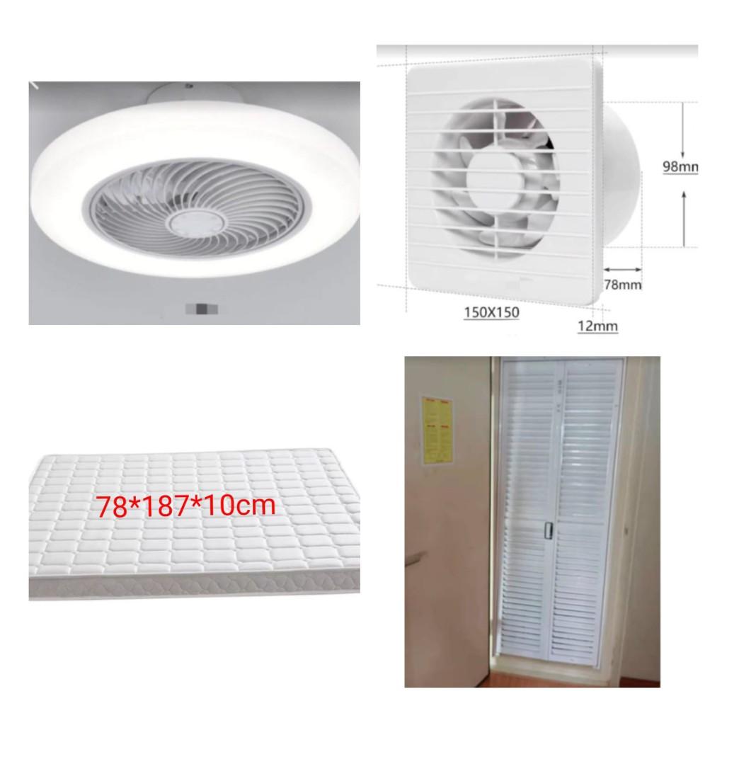 Customize loft bed +mattress+sliding door+fan light+Ventilator ...