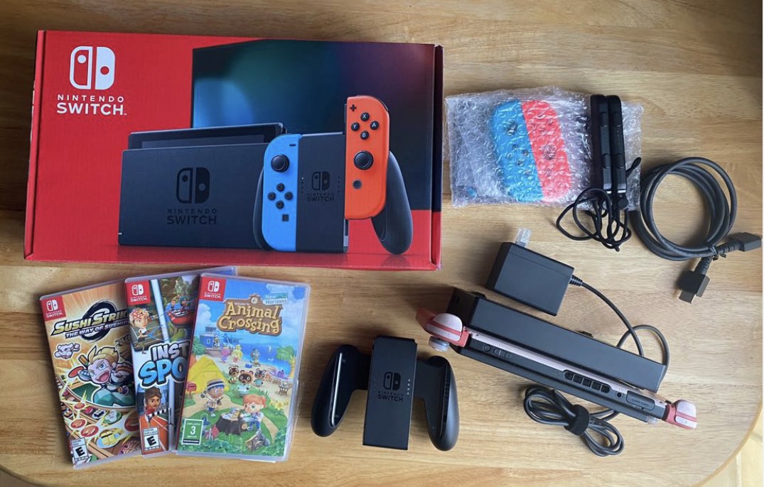 Customized Nintendo Switch with FREE games, Video Gaming, Video Game ...