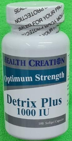 DETRIX PLUS VITAMIN D 1000 IU 100 SOFT GELS (Optimum Strength) Exp:10/ ...