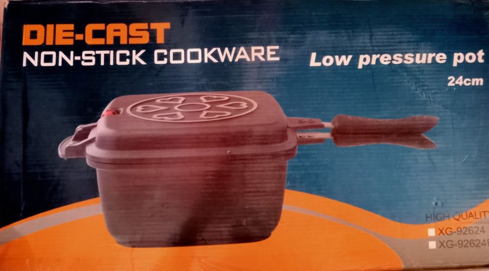 Die Cast Non-Stick Cookware Low Pressure Pot 24cm, Furniture & Home ...