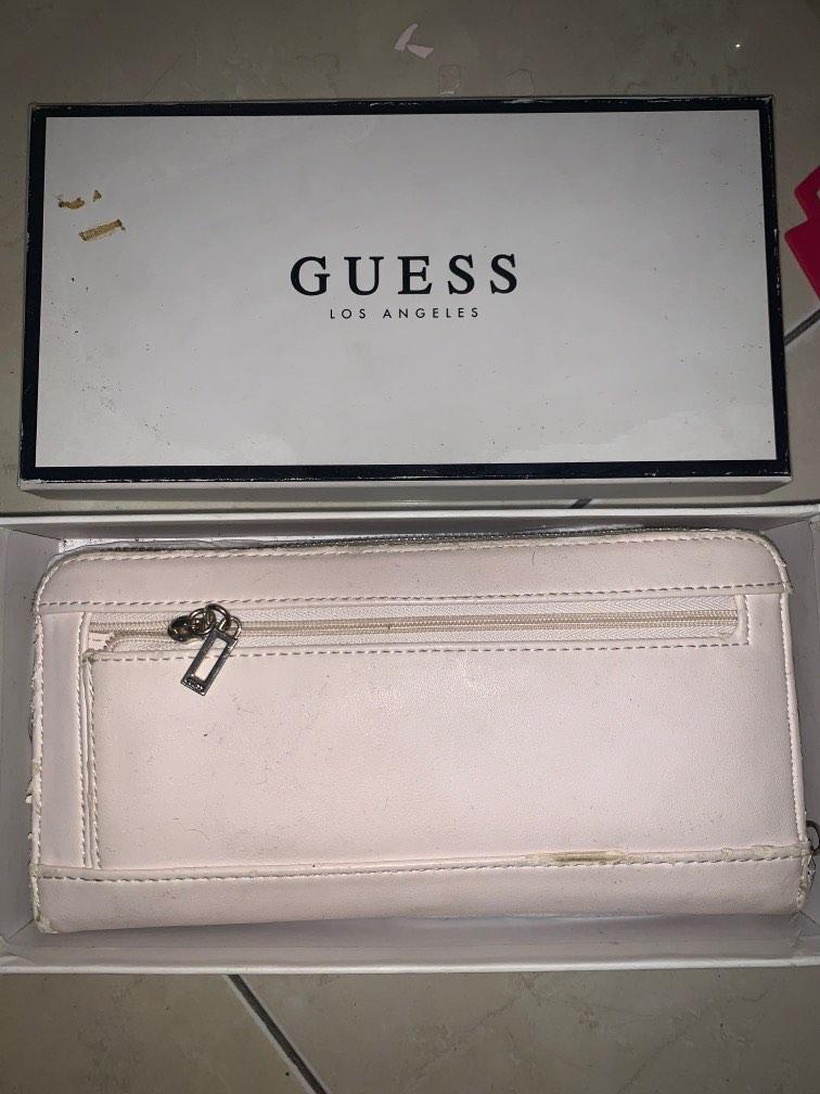dompet guess baby pink original, Fesyen Wanita, Tas & Dompet di Carousell
