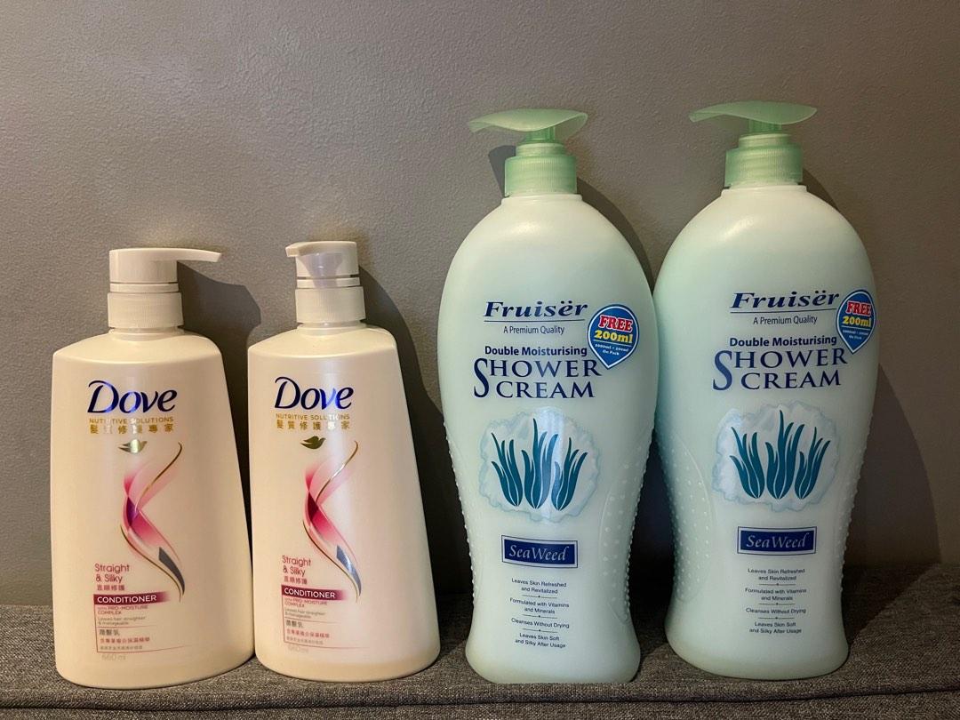 Dove conditioner & Fruiser body cream, Beauty & Personal Care, Bath ...