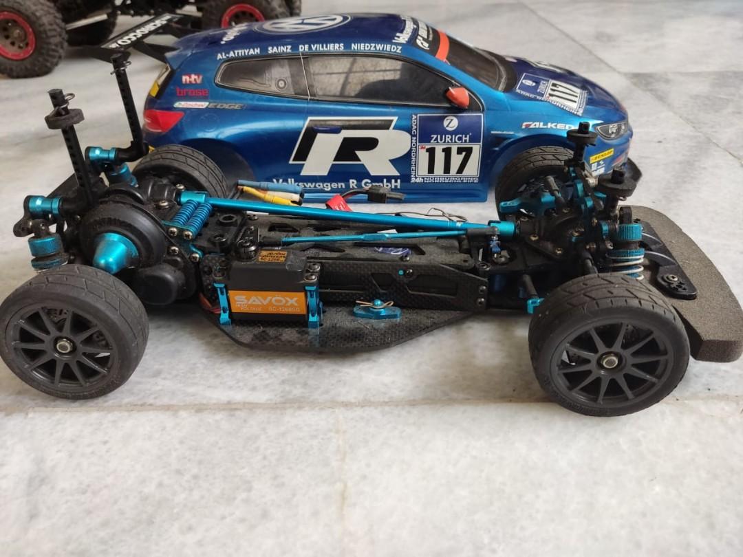 Drift RC car full carbon plus body tamiya VW sirroco, Toys ...