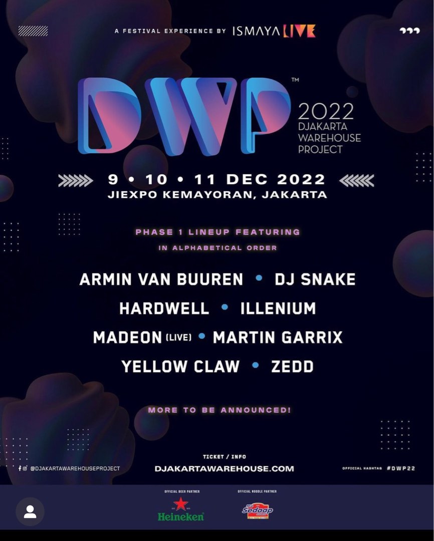 DWP 2022 ticket. GA 3 days, Tickets & Vouchers, Event Tickets on Carousell