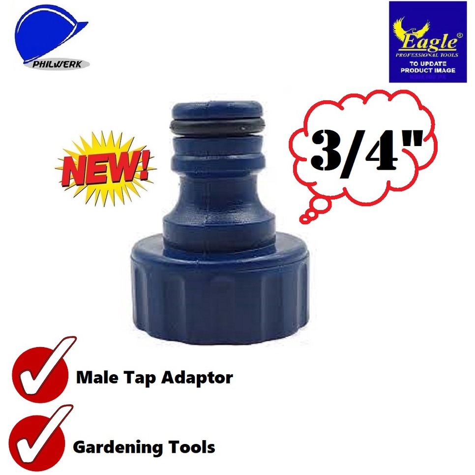 Eagle Hose Connector 3/4` Male Tap Adaptor, Commercial & Industrial, Construction Tools ...