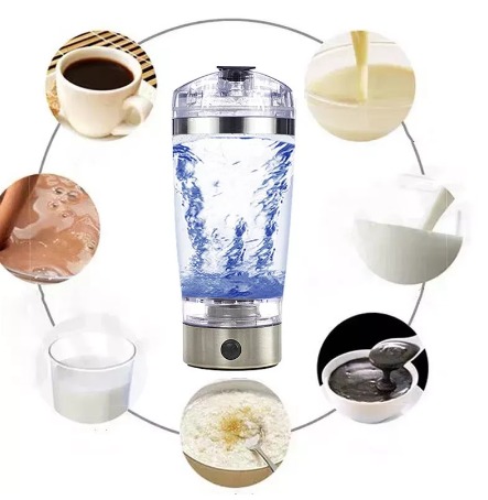 Electronic Self Mixing Water Bottle(450ML-600ML) (BATTERY AND USB ...