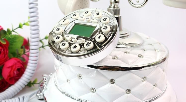 european-style wired fixed landline pastoral antique telephone set home ...
