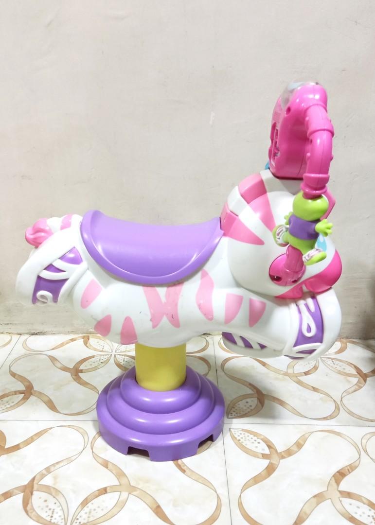 Fisher-Price Go Baby Go! Bounce & Spin Zebra Pink, Hobbies & Toys, Toys ...