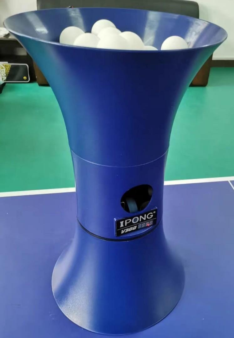 Foldable Table Tennis Table + Ball Serve Machine, Sports Equipment ...