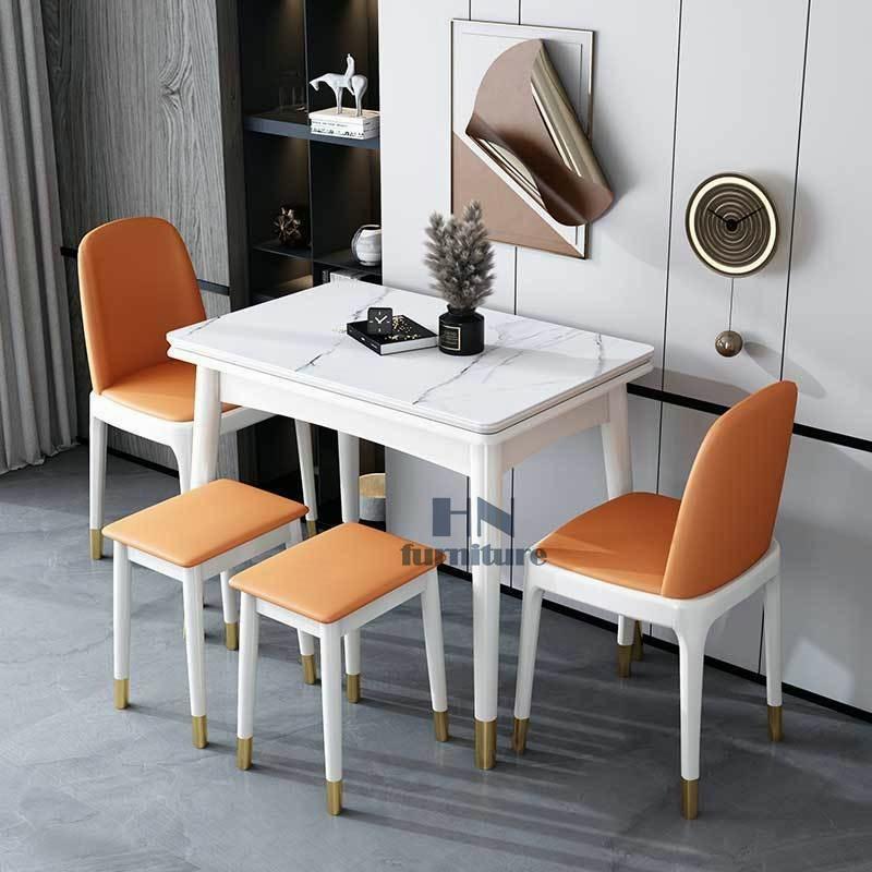 Folding rock plate retractable functional dining table, Furniture ...
