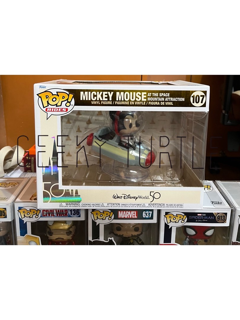 Funko Pop Rides - Mickey Mouse at The Space Mountain Attraction #107 ...
