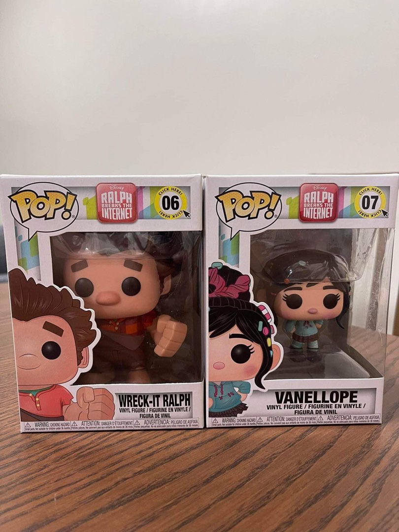 Funko Pop Wreck-It Ralph and Vanellope, Hobbies & Toys, Toys & Games on ...