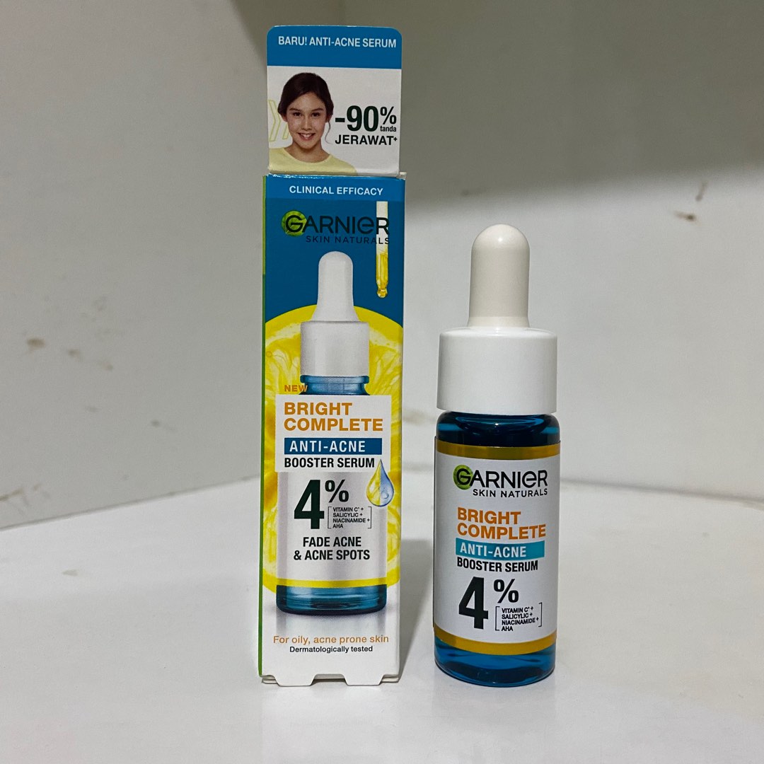Garnier Bright Complete Anti Acne Serum Kesehatan And Kecantikan Kulit