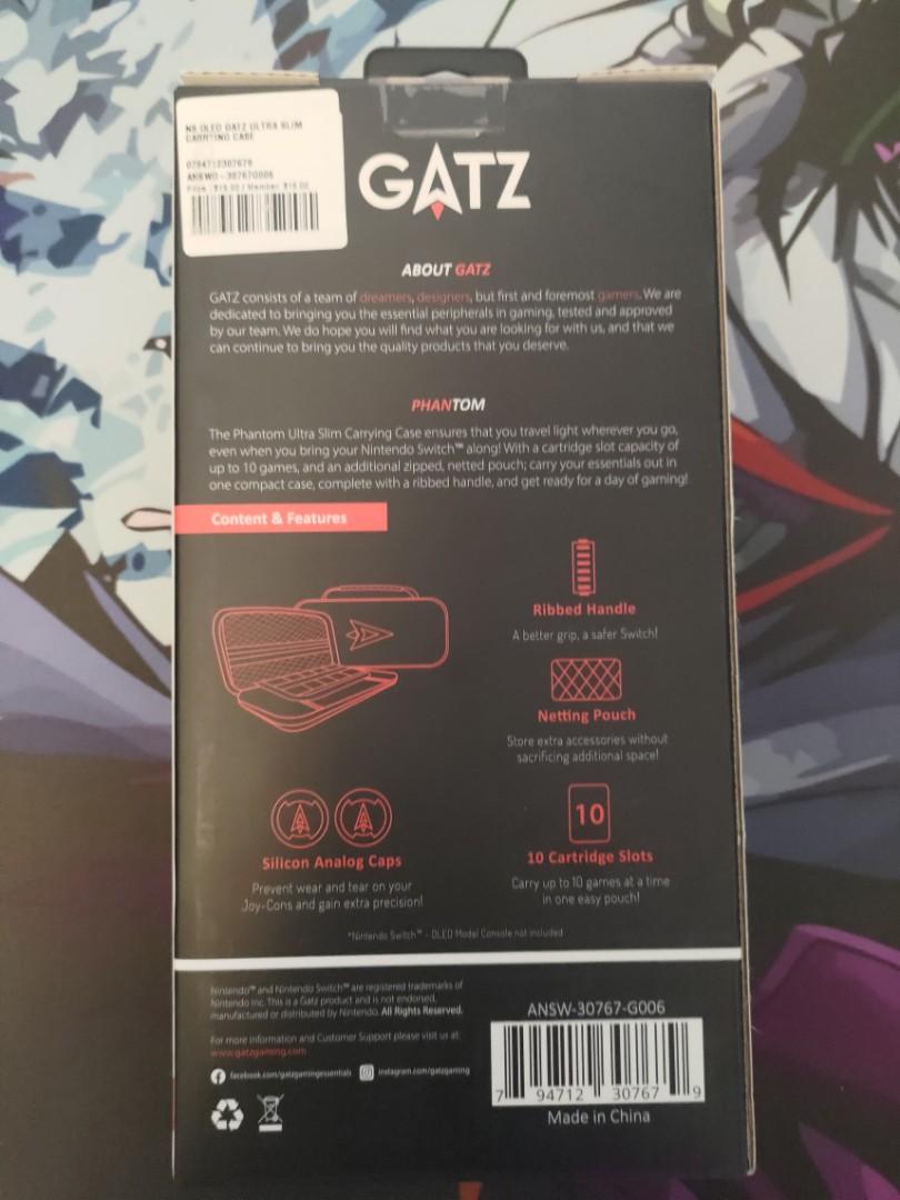 GATZ Phantom Ultra Slim Carrying Case for Nintendo Switch OLED, Video ...
