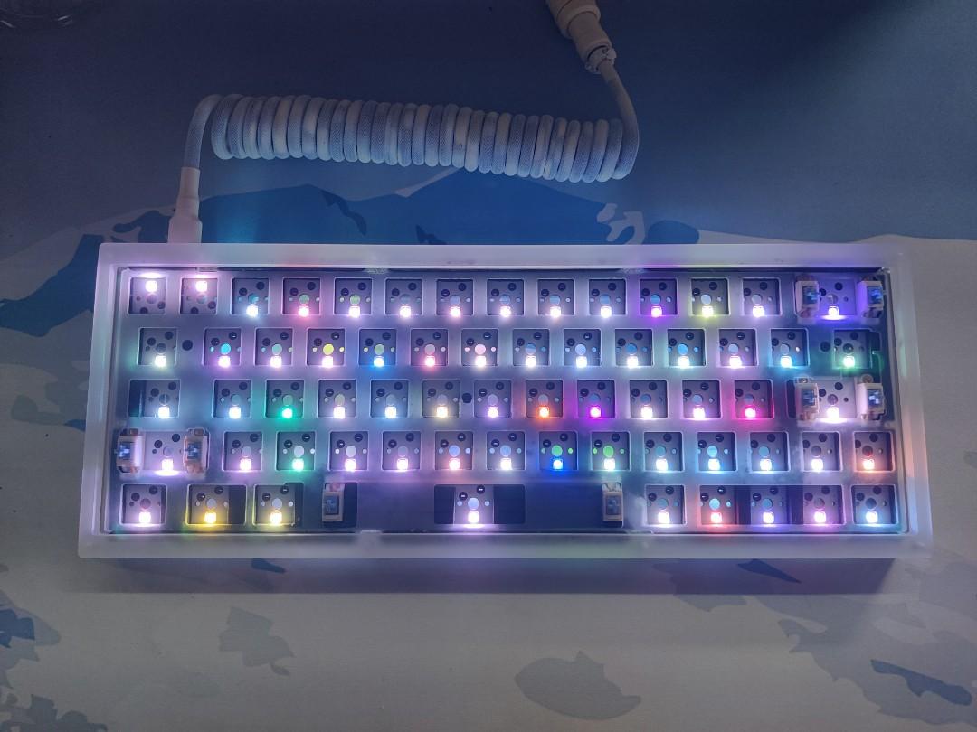 Gk64 gd64 60% custom mechanical keyboard qk65 with gasket mount ...