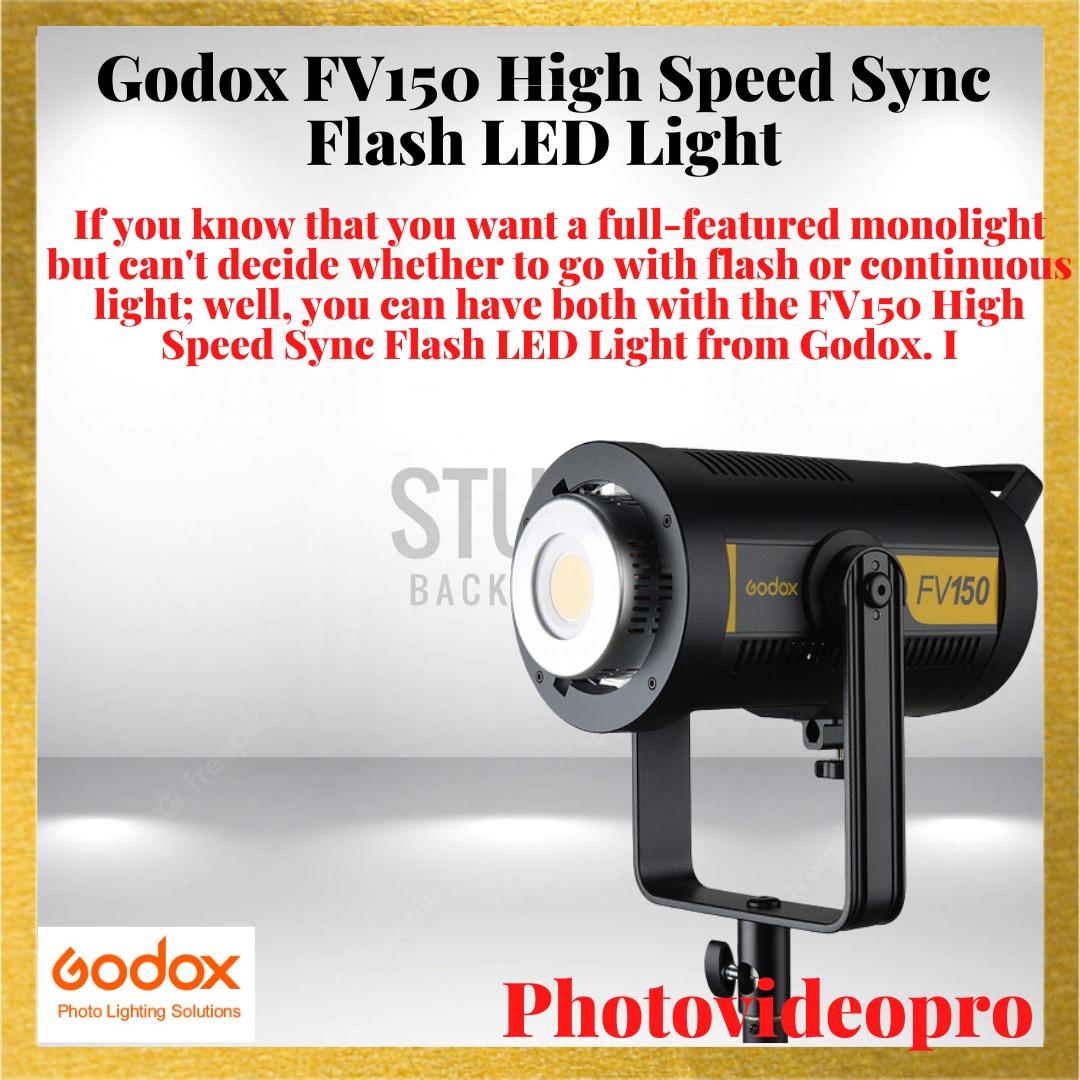 Godox FV150 -High Speed Sync Flash LED Light, Photography, Photography ...