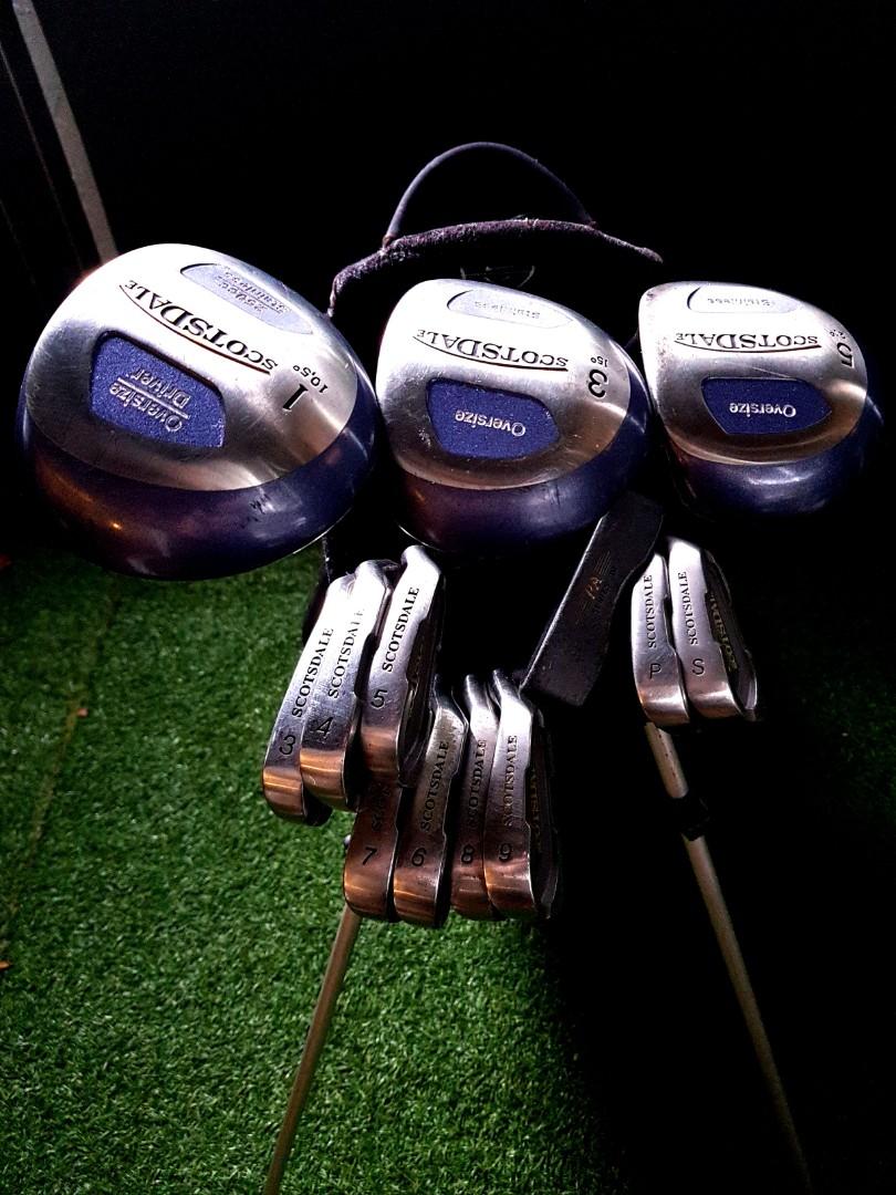 Scotsdale Golf Clubs, Nike Caddy Bag & Driving Range Bag, Sports ...