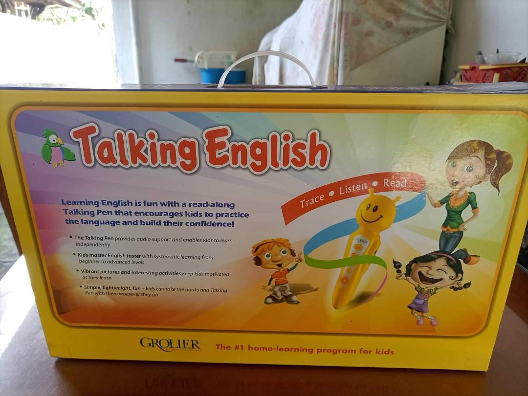 Grolier Talking English with brand new Pen, Hobbies & Toys, Books ...