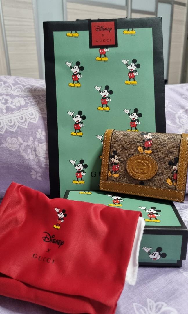 Gucci x Mickey Wallet, Luxury, Bags & Wallets on Carousell